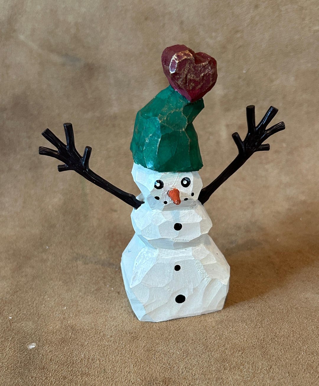 Little "hug Me" Snowman With Heart - Etsy