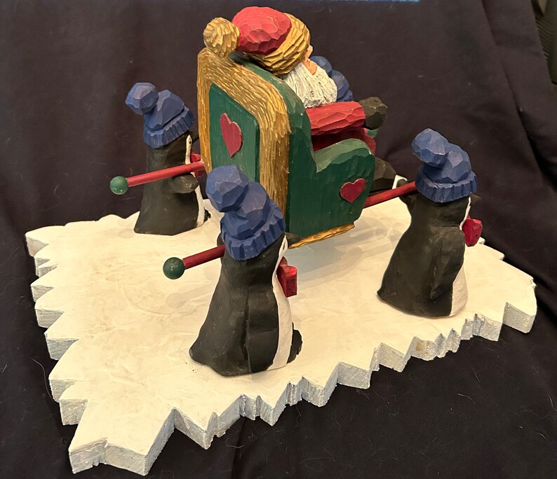 This Scene-santa and Penguin Piece is One of the Ways That Santa Gets ...