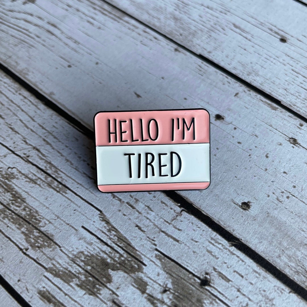 Hello Im Nametag Enamel Pin - Etsy