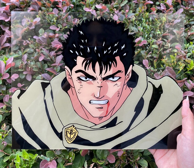 8x10 Guts Anime Glass Painting - Etsy