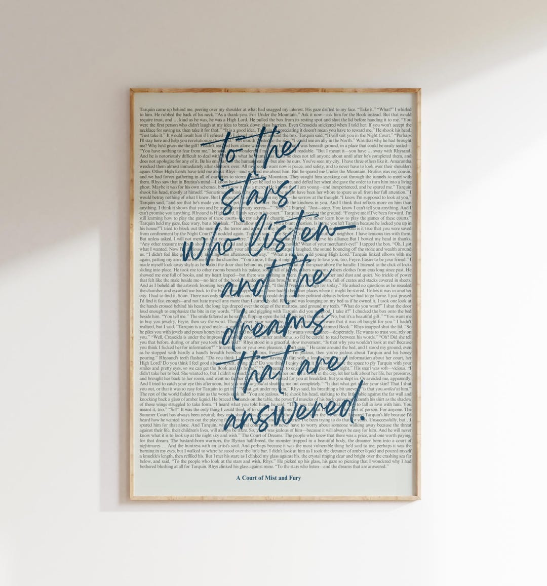 ACOTAR Wall Art Print, ACOMAF, Velaris, Book Quotes Prints, Bookish ...