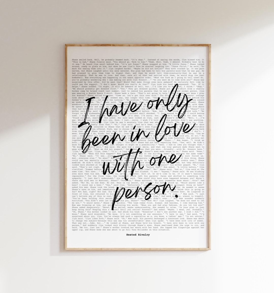 Heated Rivalry Quote Print, Ilya Rozanov Shane Hollander Quote, Hockey ...