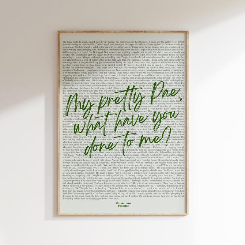 Powerless Poster Art - Etsy UK