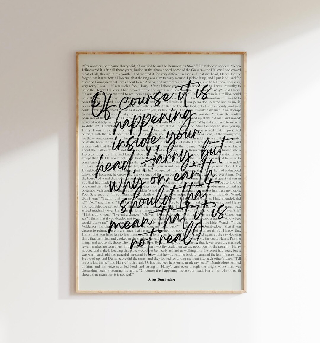 Wizard Quote Wall Art, After All This Time Always, Potterhead Home ...