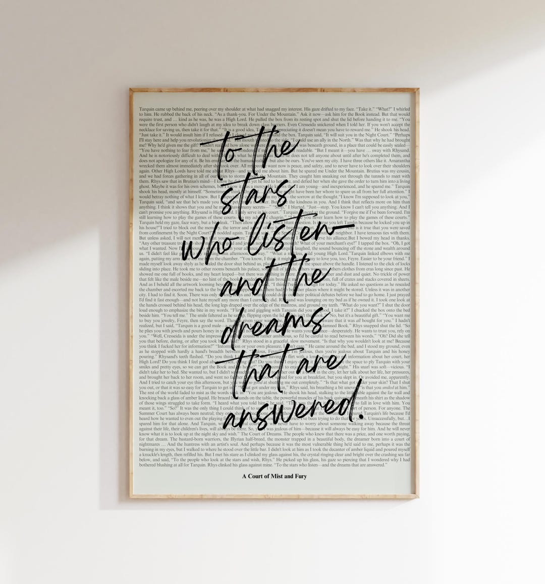 ACOTAR Wall Art Print, ACOMAF, Velaris, Book Quotes Prints, Bookish ...