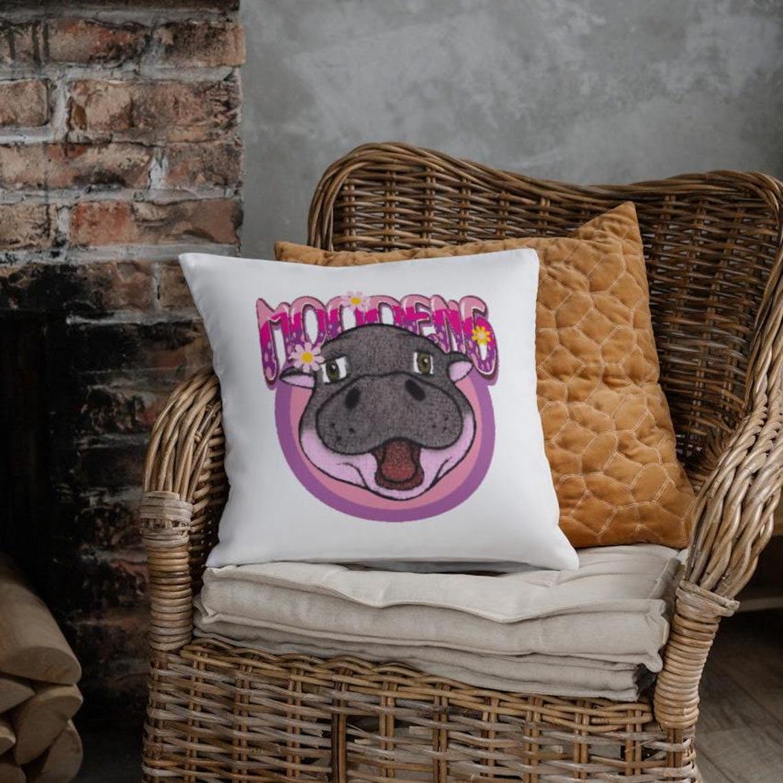 I Love Moo Deng PNG, Kawaii Hippo, Digital Download, Baby Hippo Png ...
