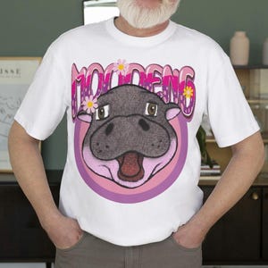 I Love Moo Deng PNG, Kawaii Hippo, Digital Download, Baby Hippo Png ...