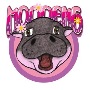 I Love Moo Deng PNG, Kawaii Hippo, Digital Download, Baby Hippo Png ...