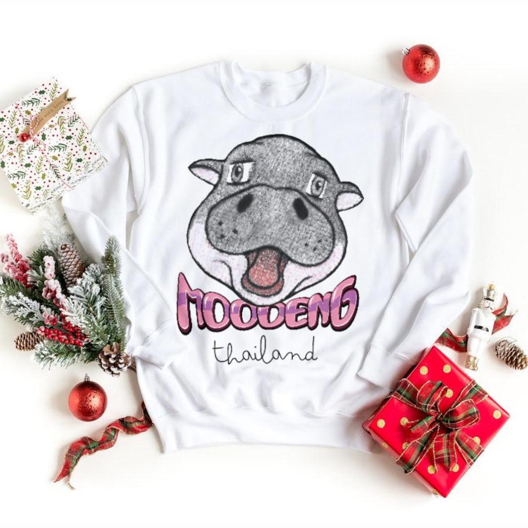 Adorable Hippo Moo Deng Cute Animal PNG, Kawaii Hippo, Digital Download ...