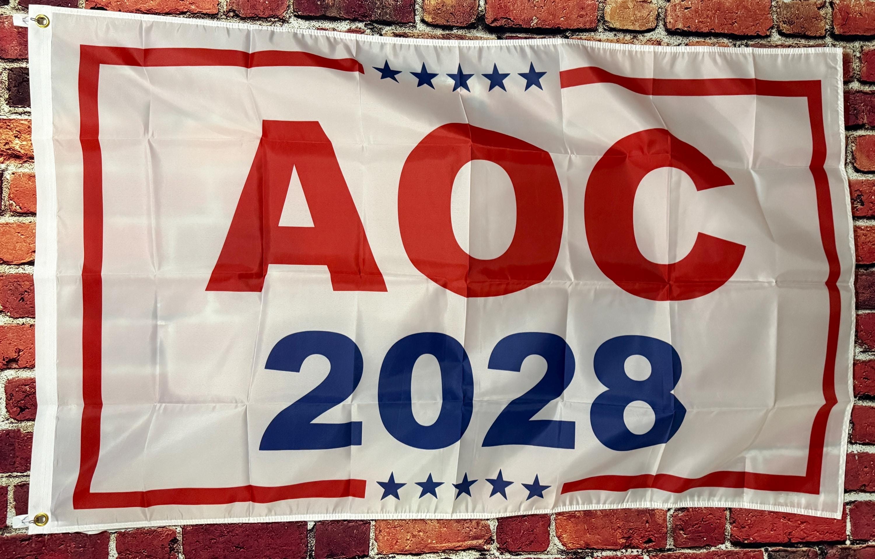 Alexandria Ocasio-cortez AOC President 2028 Flag FREE Usa SHIP for the ...