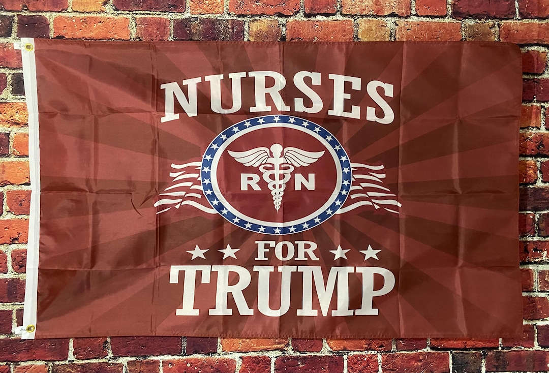 Nurses for Donald Trump JD Vance Flag FREE Usa SHIPPING America ...