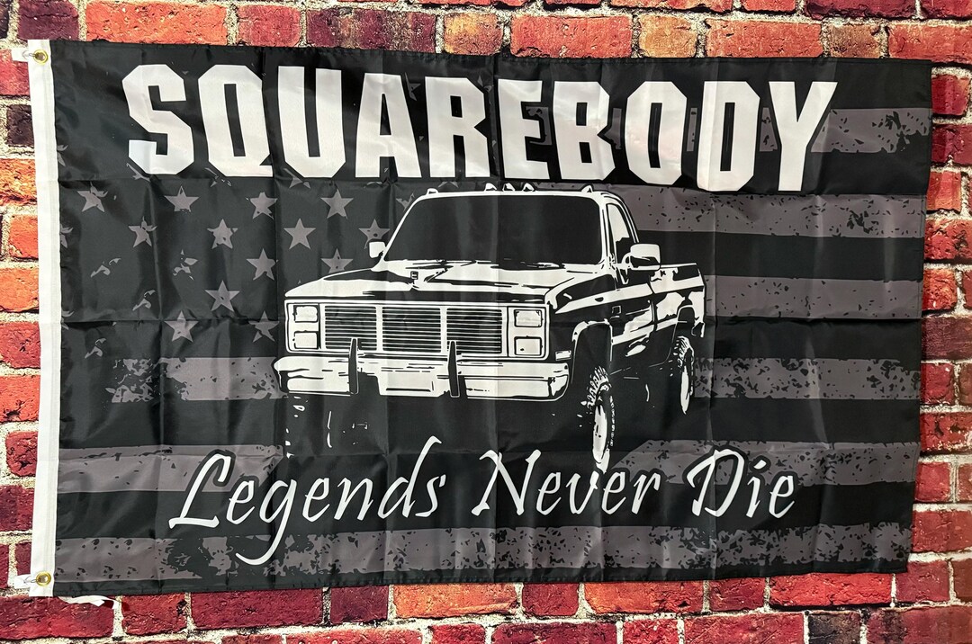 Squarebody Truck Flag FREE USA SHIP Classic American Muscle Turbo ...