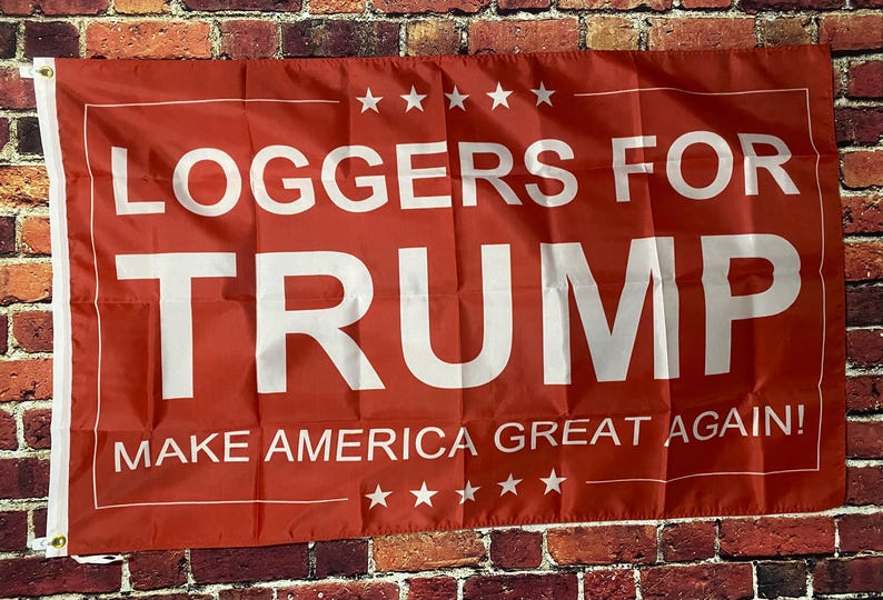 Loggers for Donald Trump JD Vance Flag FREE Usa SHIPPING America ...