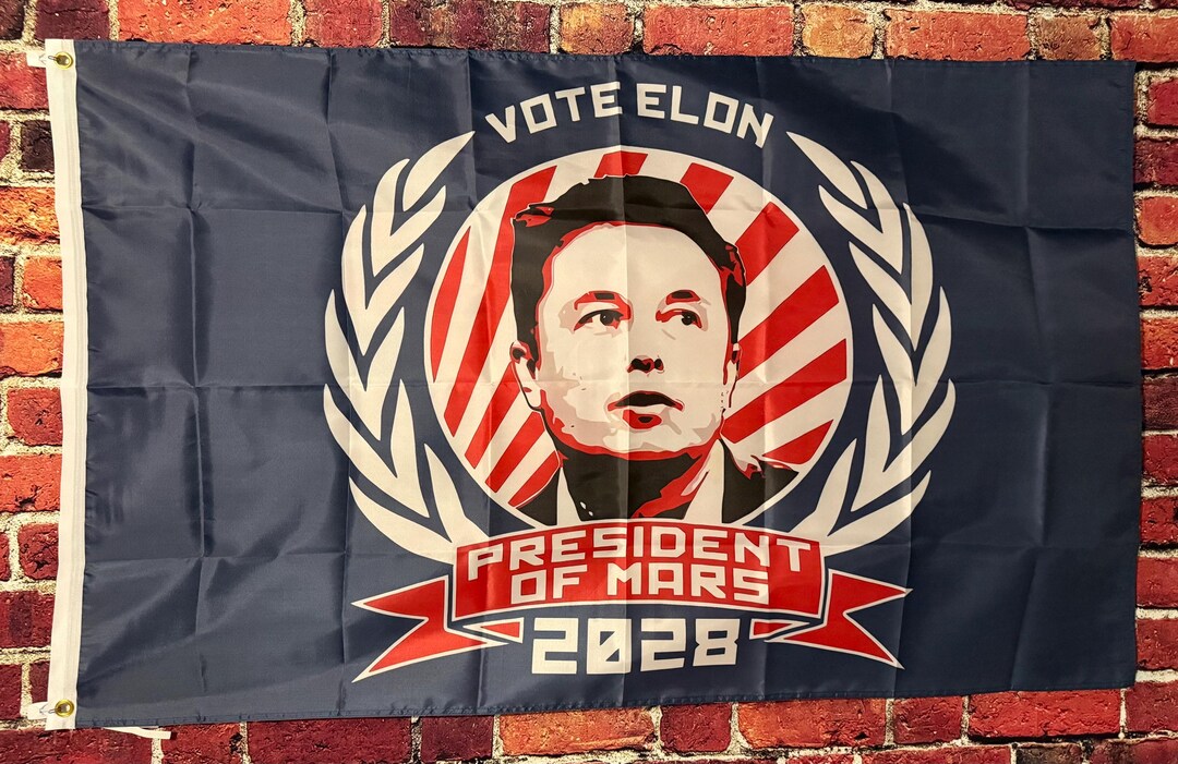 Elon Musk Flag FREE USA SHIPPING Donald Trump Dark Maga Free Speech ...