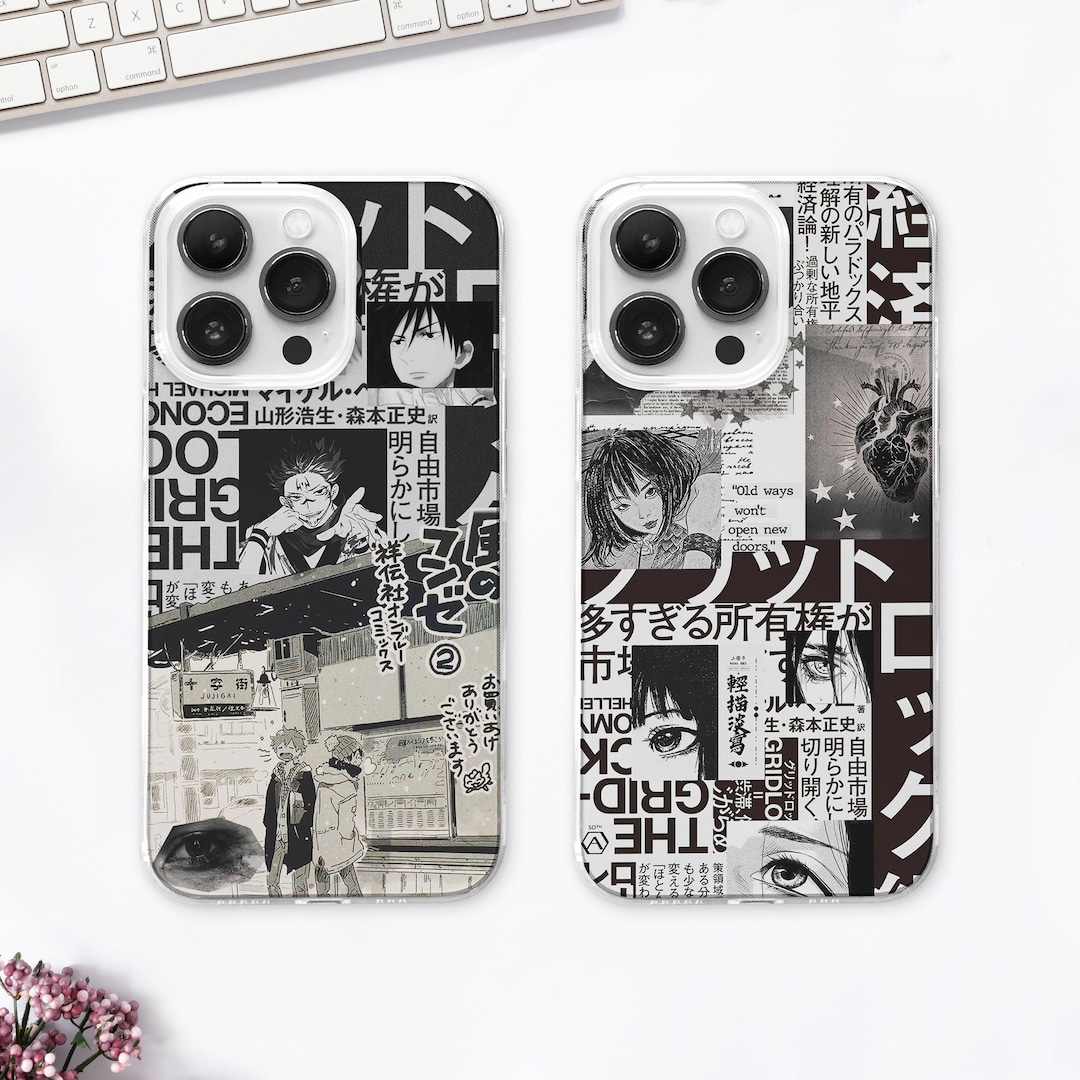 Anime Moodboard Collage Magsafe Phone Case, Japanese Art Comic Gift ...