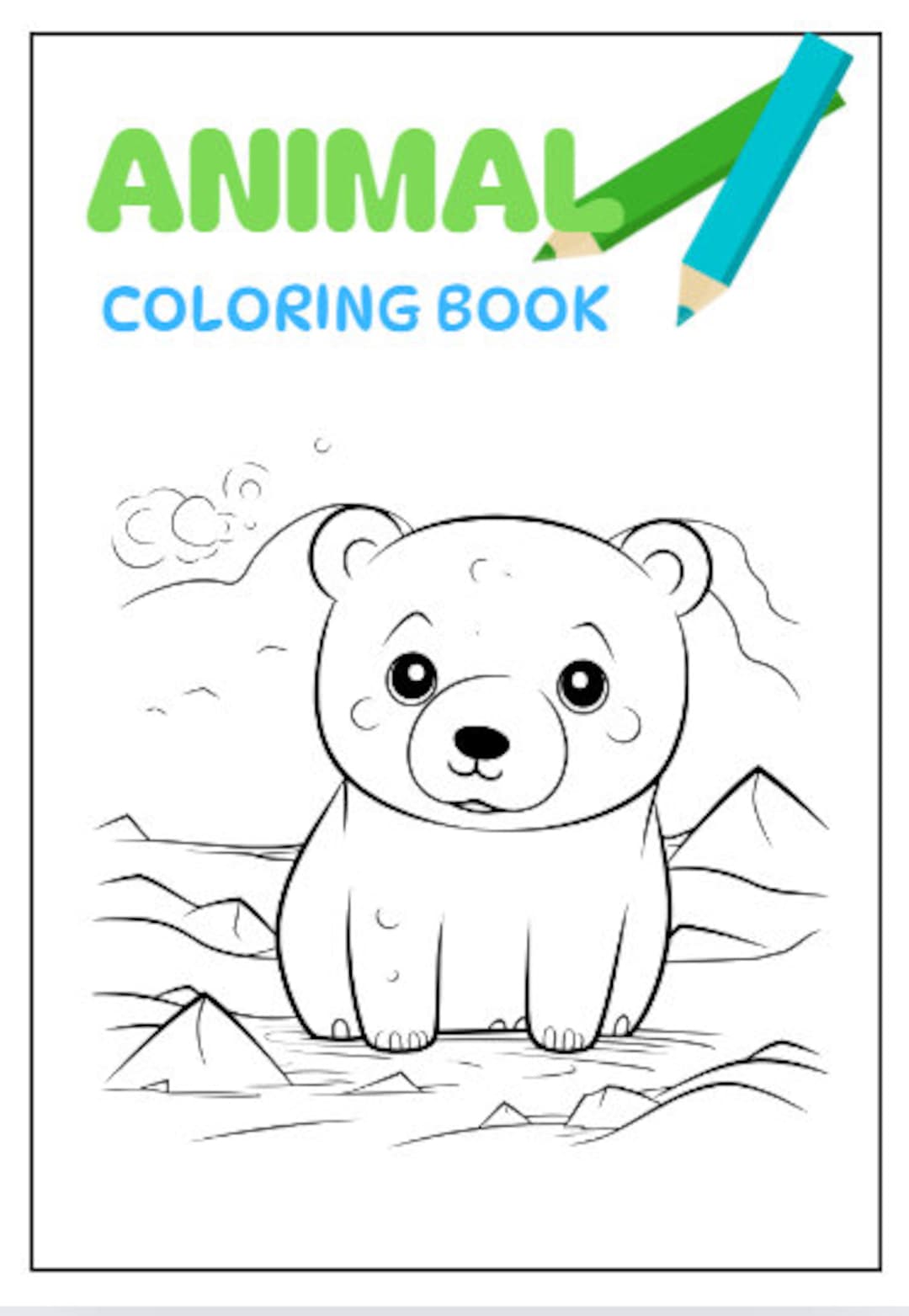 Printable Colouring Sheets, Instant Download, 20 Pages A4-size PDF, Fun ...