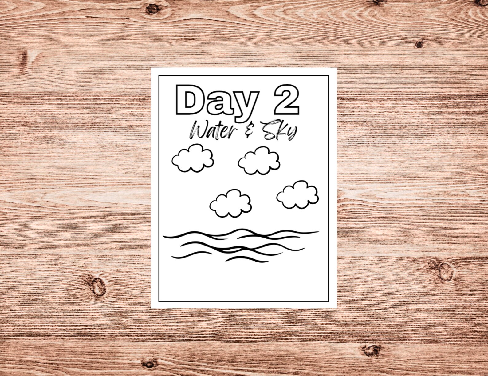 7 Days of Creation Coloring Pages | Days of Creation Coloring Sheets ...
