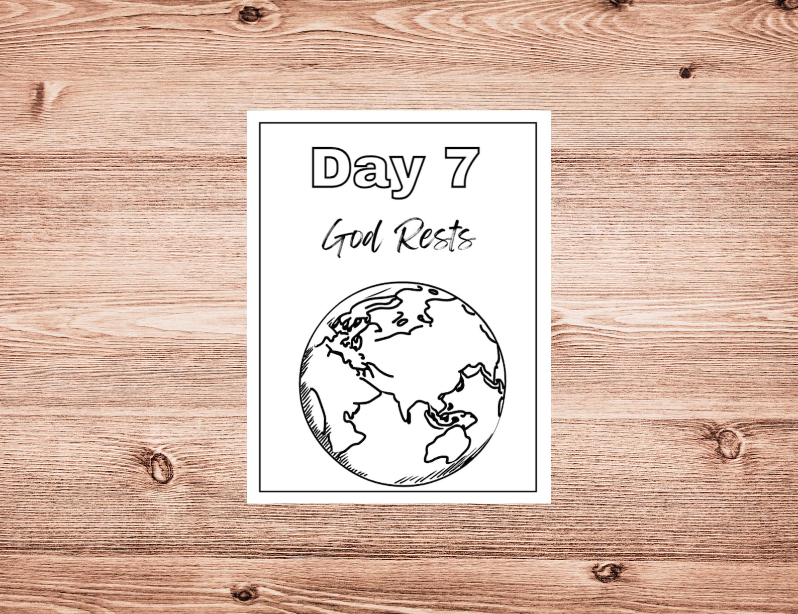 7 Days of Creation Coloring Pages | Days of Creation Coloring Sheets ...