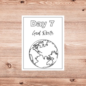 7 Days of Creation Coloring Pages | Days of Creation Coloring Sheets ...