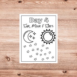 7 Days of Creation Coloring Pages | Days of Creation Coloring Sheets ...