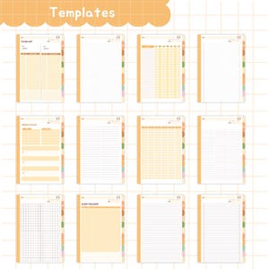 Digital Notebook With Tabs, Digital Notebook Goodnotes, Cute Digital ...
