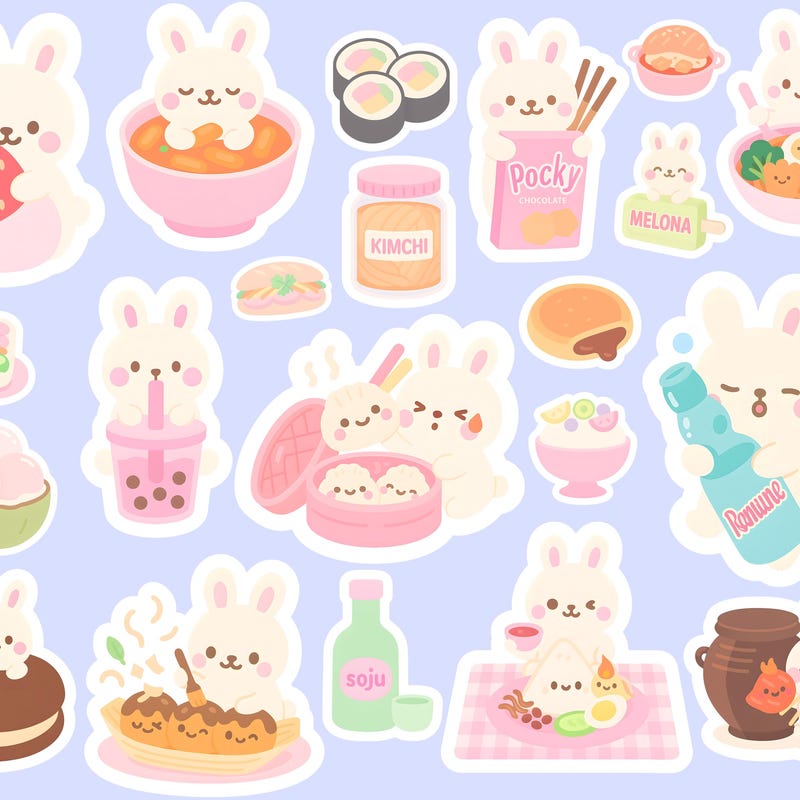 Asian Stickers Sheets - Etsy