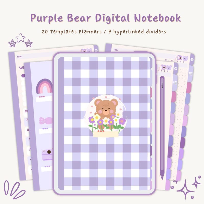 Floral Notebook Dividers - Etsy