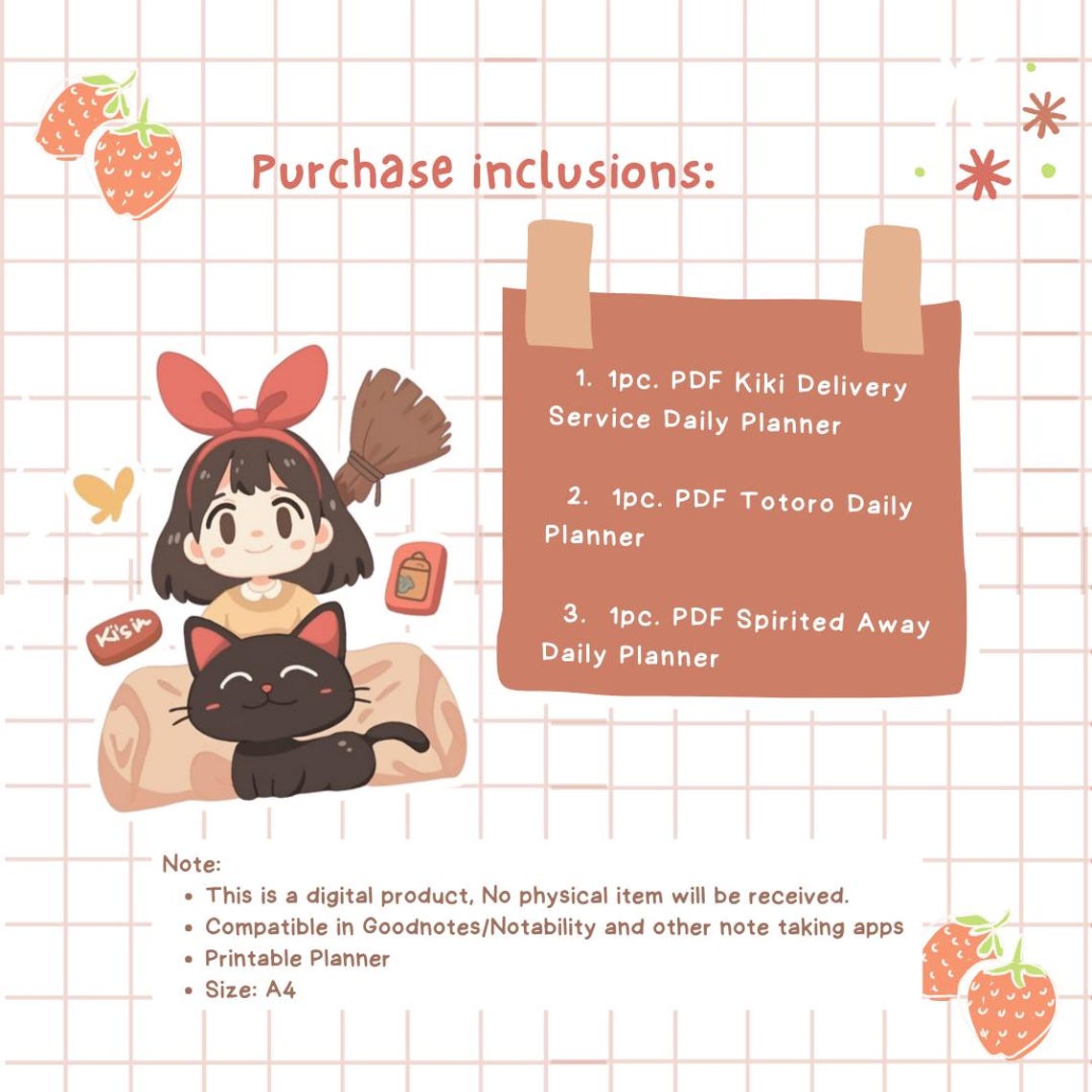 Studio Ghibli Digital Printable Daily Planner Goodnotes Planner ...