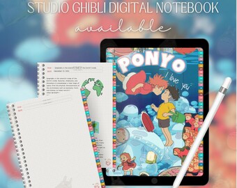 Goodnotes Digital Notebook PDF Notebook Hyperlinked Studio Ghibli ...