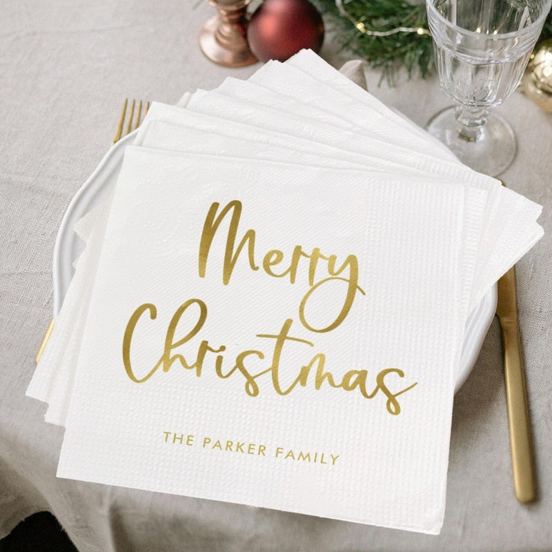 Christmas Napkins - Etsy