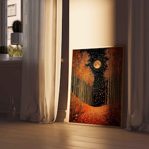 Gustav Klimt Autumn Landscape Printable Wall Art Digital Vintage Wall ...