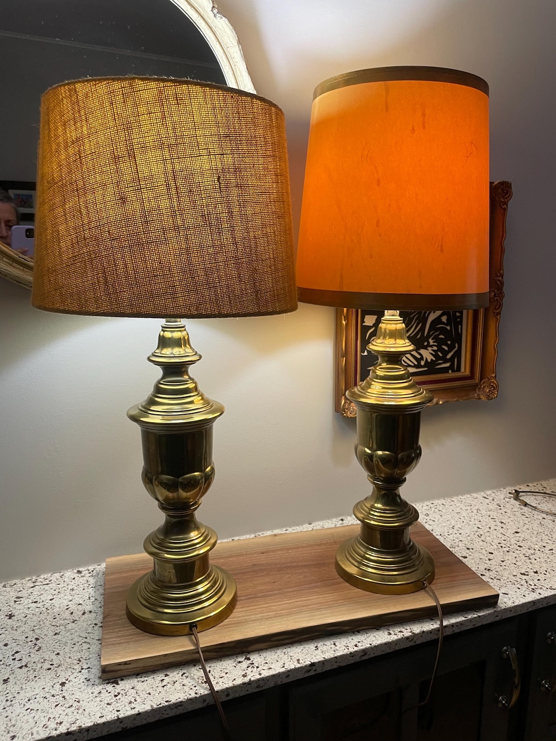 Vintage - Pair of MCM Leviton Brass Table Lamps. Excellent Condition ...