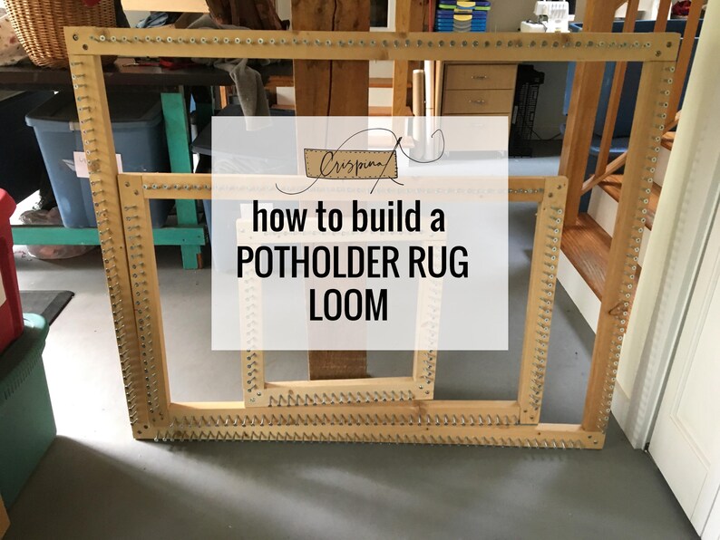 Learn to Make Your Own Potholder Rug Loom - Etsy
