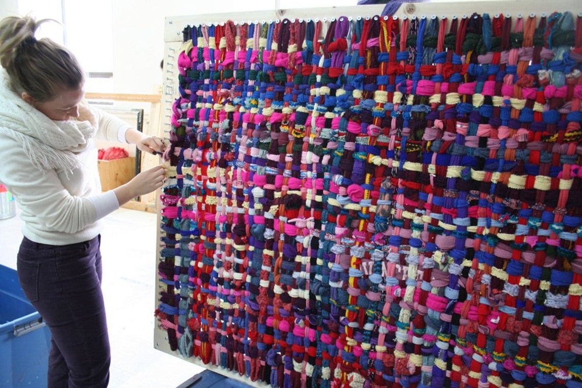 PDF Tutorial - Teppich, Weben Sie einen Topflappen Teppich, Upcycle ...