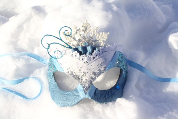 Into the Unknown Elsa Frozen inspired Masquerade Ball Mask | Etsy