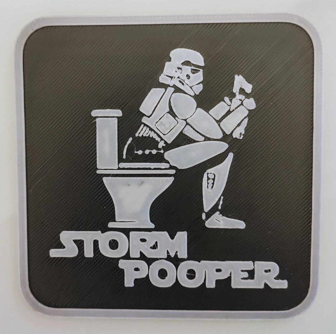 Storm Pooper: Fun Bathroom Sign for Star Wars Fans - Etsy