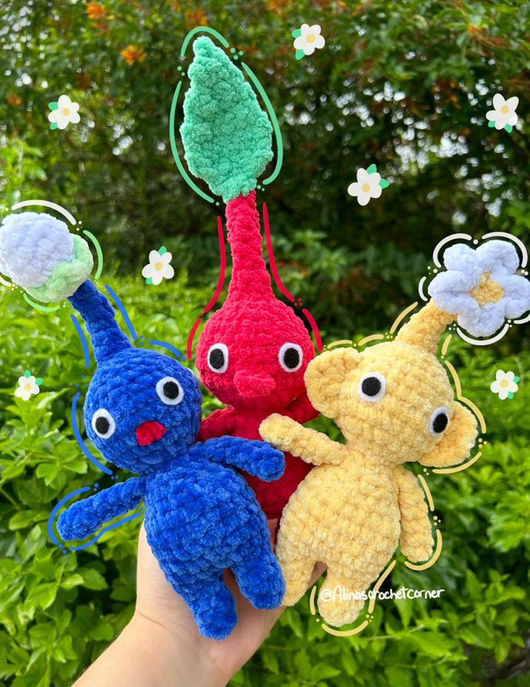 Flower Sprite Crochet Plushie Stuffed Animal Amigurumi - Etsy