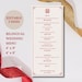 Chinese Wedding Menu Template, Asian Wedding Menu DIY Printable, Double ...