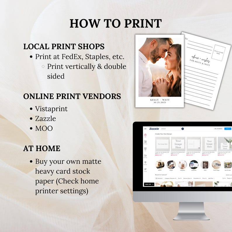 Postcard Guest Book Template, Wedding Guest Book Alternative, Fully ...