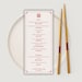Chinese Wedding Menu Template, Asian Wedding Menu DIY Printable, Double ...