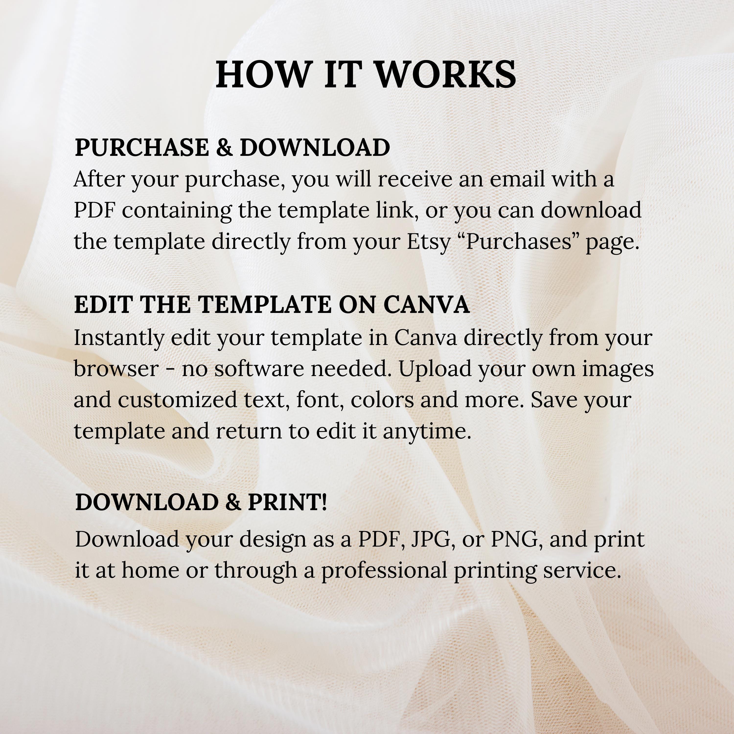 Postcard Guest Book Template, Wedding Guest Book Alternative, Fully ...