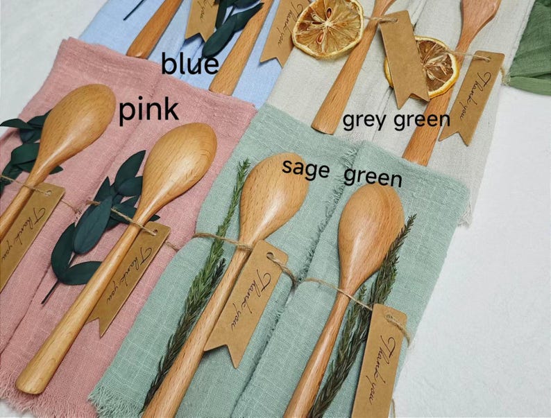 Custom Blue Spoon Party Favors, Best Bridesmaid Gifts, Wedding Favors ...