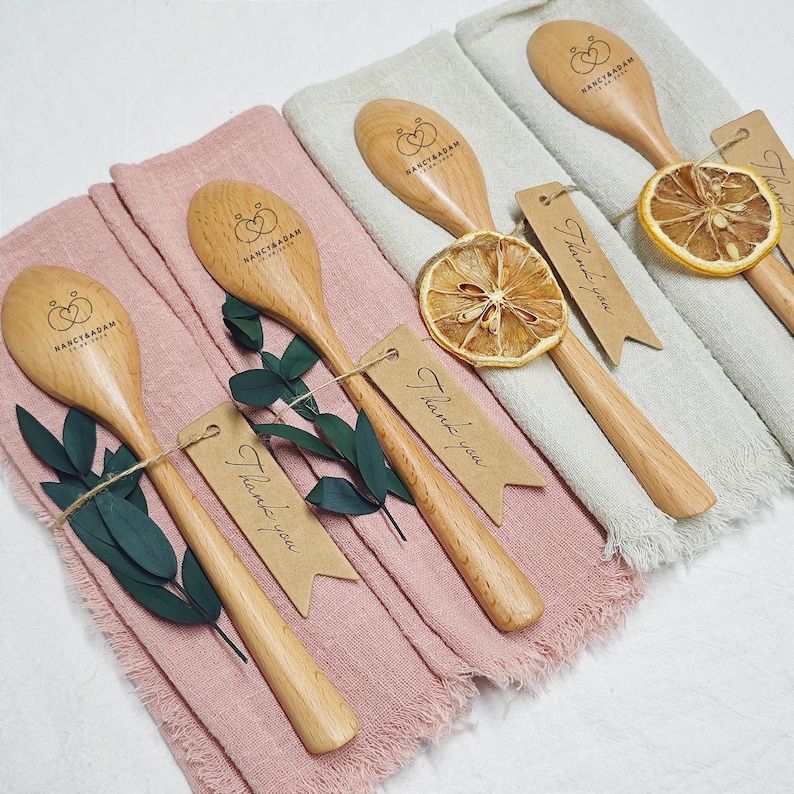 Custom Blue Spoon Party Favors, Best Bridesmaid Gifts, Wedding Favors ...