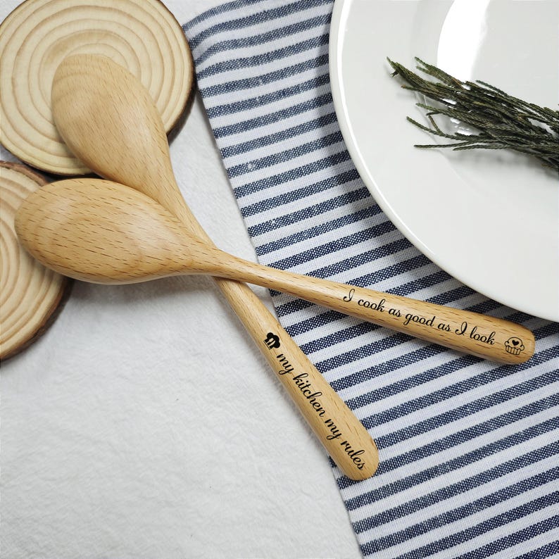 Birthdays Gifts, Custom Bulk Spoon Napkin Sets, Kitchen Wooden Spoon ...