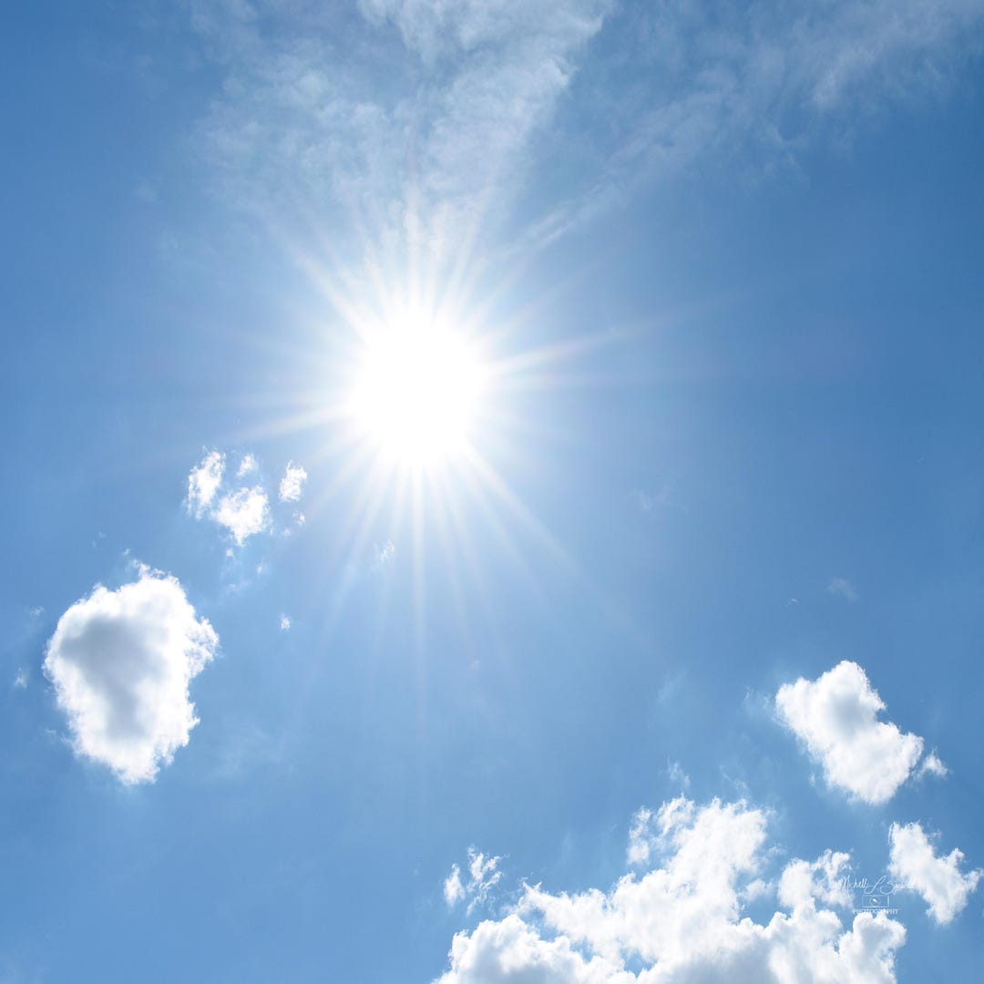 Digital Photo of a Real Sunny Sky - Etsy