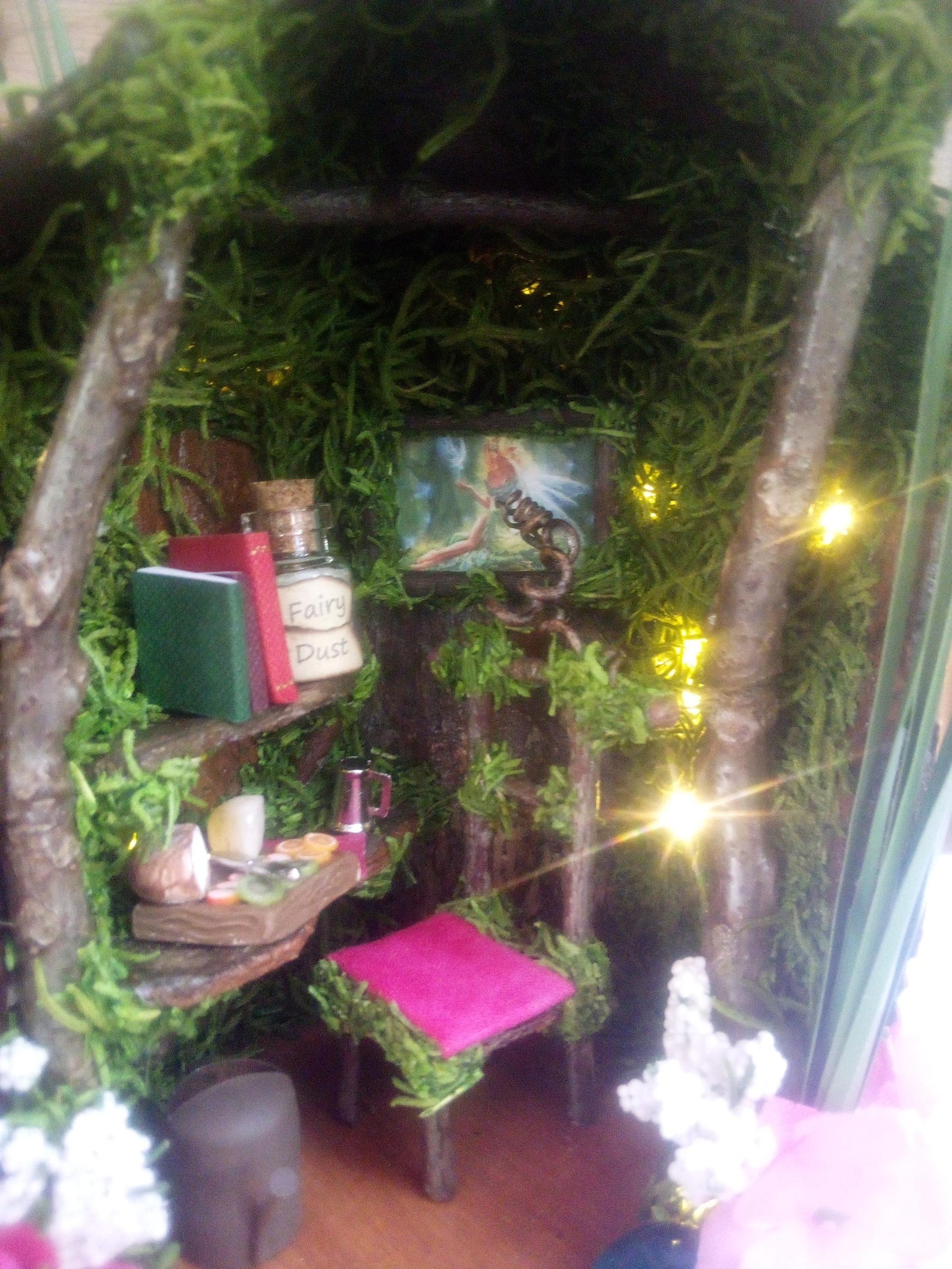 Pixie Fairy House , Handmade , Woodland House , With Furniture ...