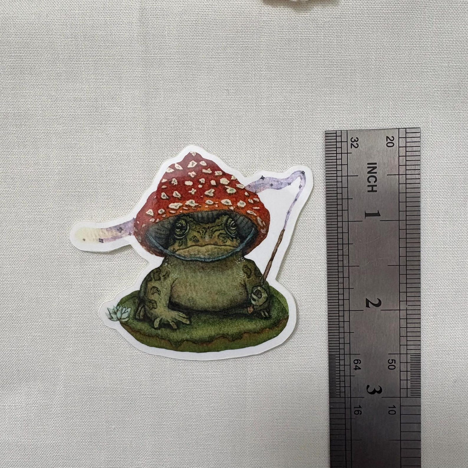 Fungi Fairy Toad Sticker | Watercolour Toad | Scrapbooking | Journaling ...