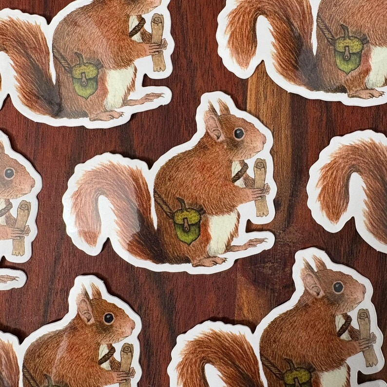 Ratatoskr the Messenger Sticker | Watercolour Squirrel | Scrapbooking ...
