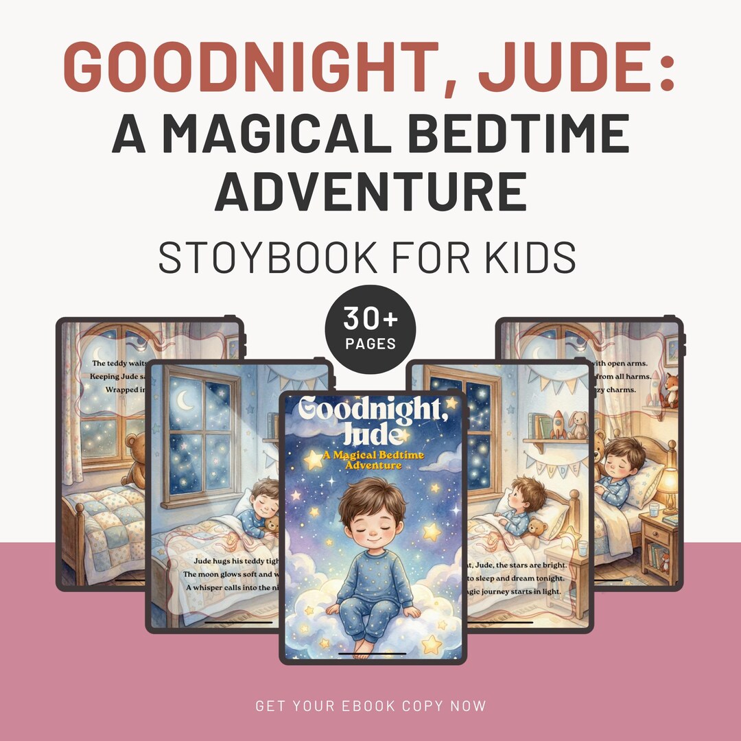 Goodnight Jude Bedtime Story Book | Magical Children's Sleep Adventure ...