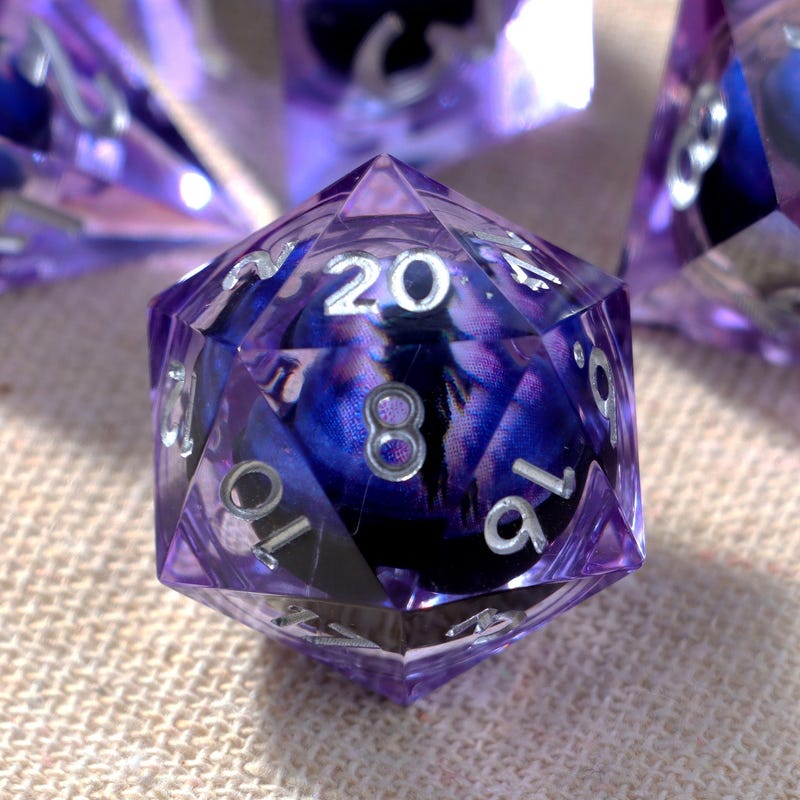 Purple Dice Set - Etsy